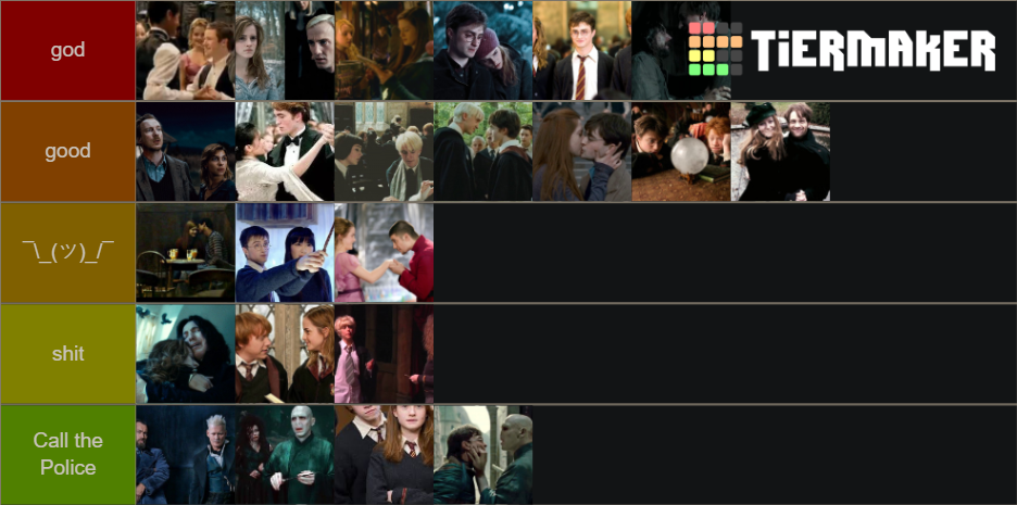 Harry Potter Ships Tier List (Community Rankings) - TierMaker