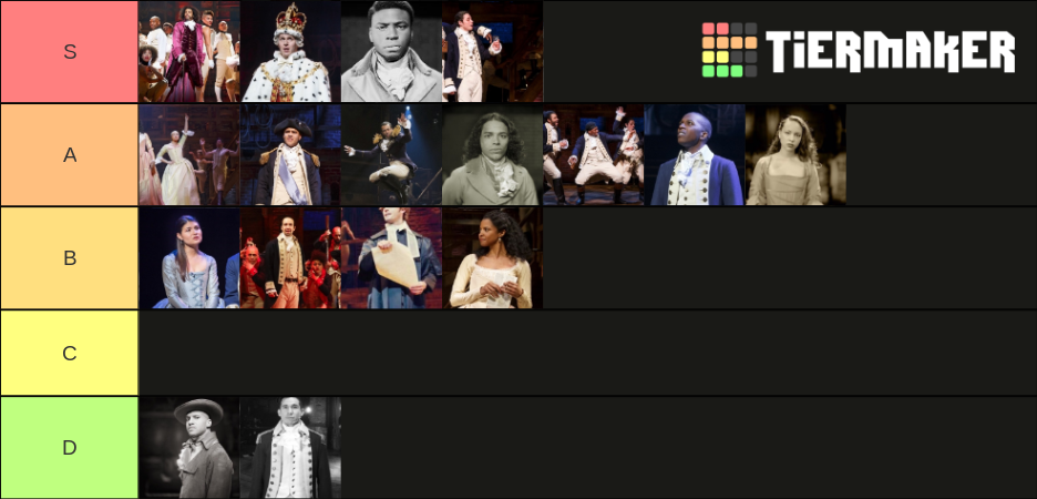 Hamilton Characters Tier List (Community Rankings) - TierMaker