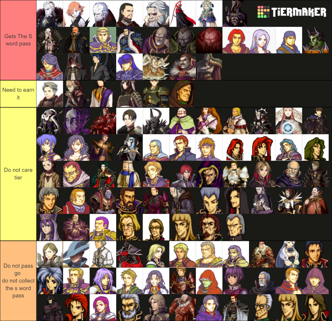 Rank The Fire Emblem Antagonists and Villains Tier List (Community ...