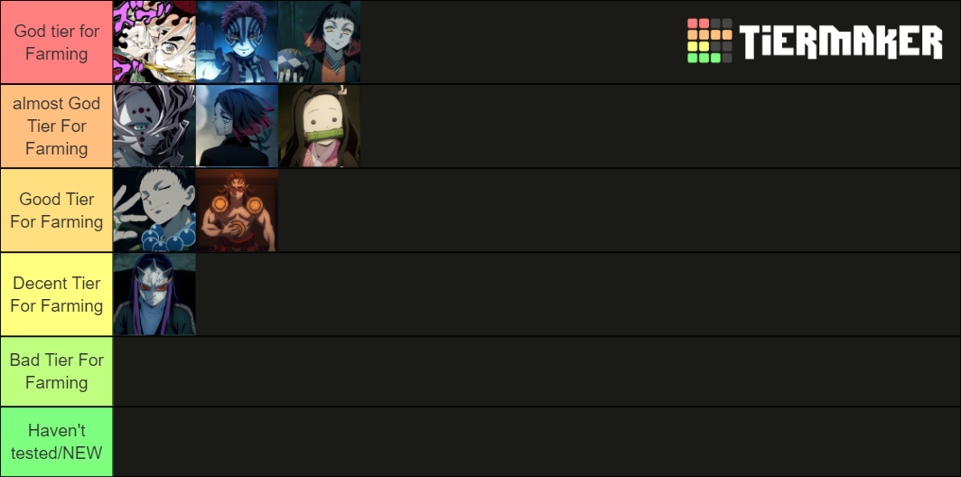 Slayers unleashed bda Tier List (Community Rankings) - TierMaker