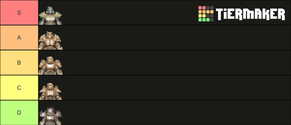 Power armor Tier List (Community Rankings) - TierMaker