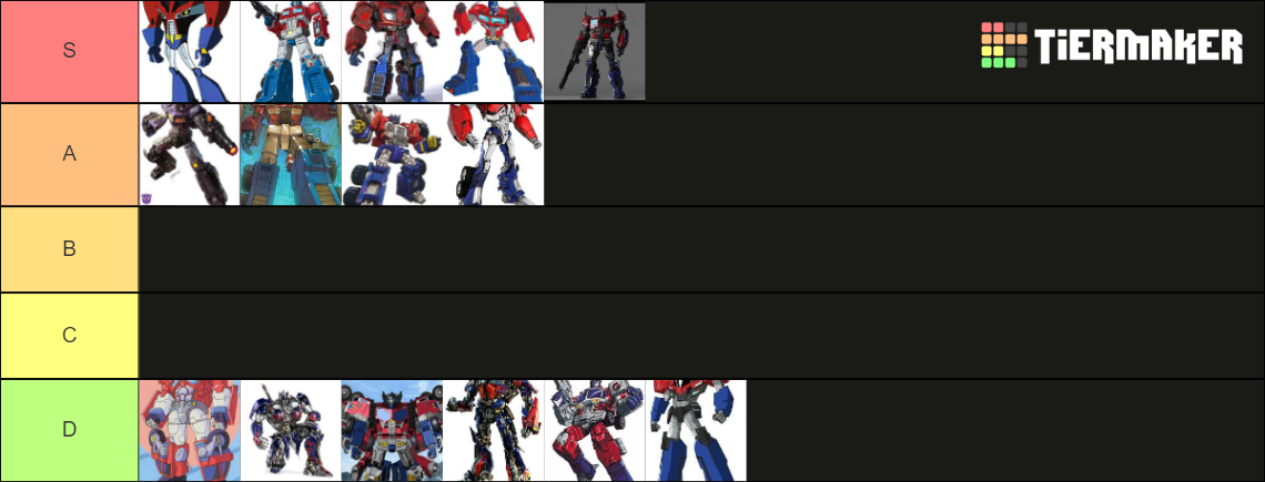 Transformers: Optimus Prime incarnations Tier List (Community Rankings ...
