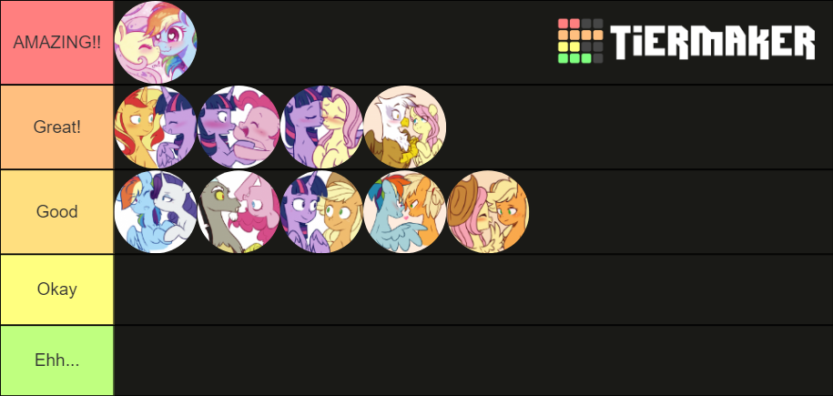 MLP Ships! Tier List (Community Rankings) - TierMaker