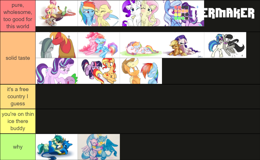 MLP Ships Tier List (Community Rankings) - TierMaker