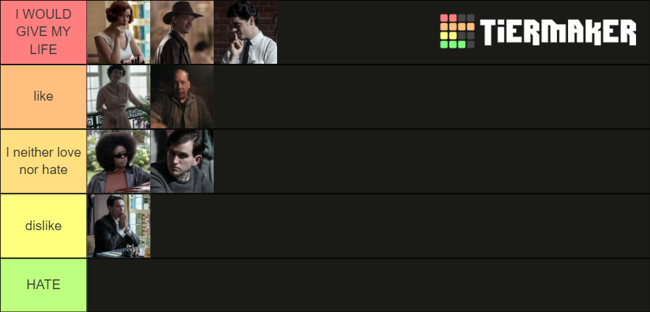 The Queen's Gambit Characters Tier List (Community Rankings) - TierMaker