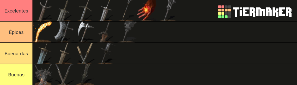 Dark Souls 3 Weapons Tier List (Community Rankings) - TierMaker