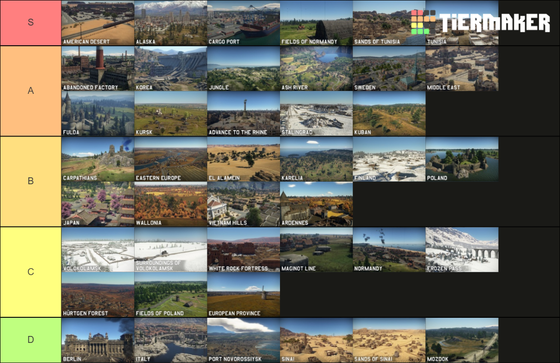 War Thunder Ground Maps Tier List (Community Rankings) - TierMaker War Thunder Ground Maps Tier List (Community Rankings) - TierMaker