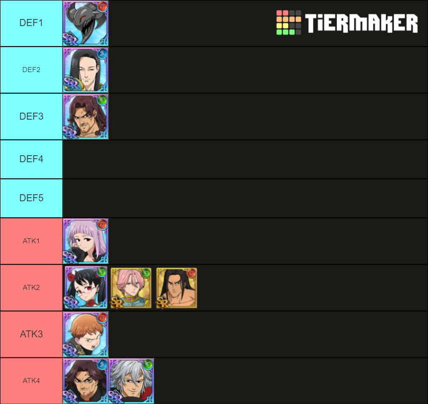 Seven Deadly Sins Tier List (Community Rankings) - TierMaker