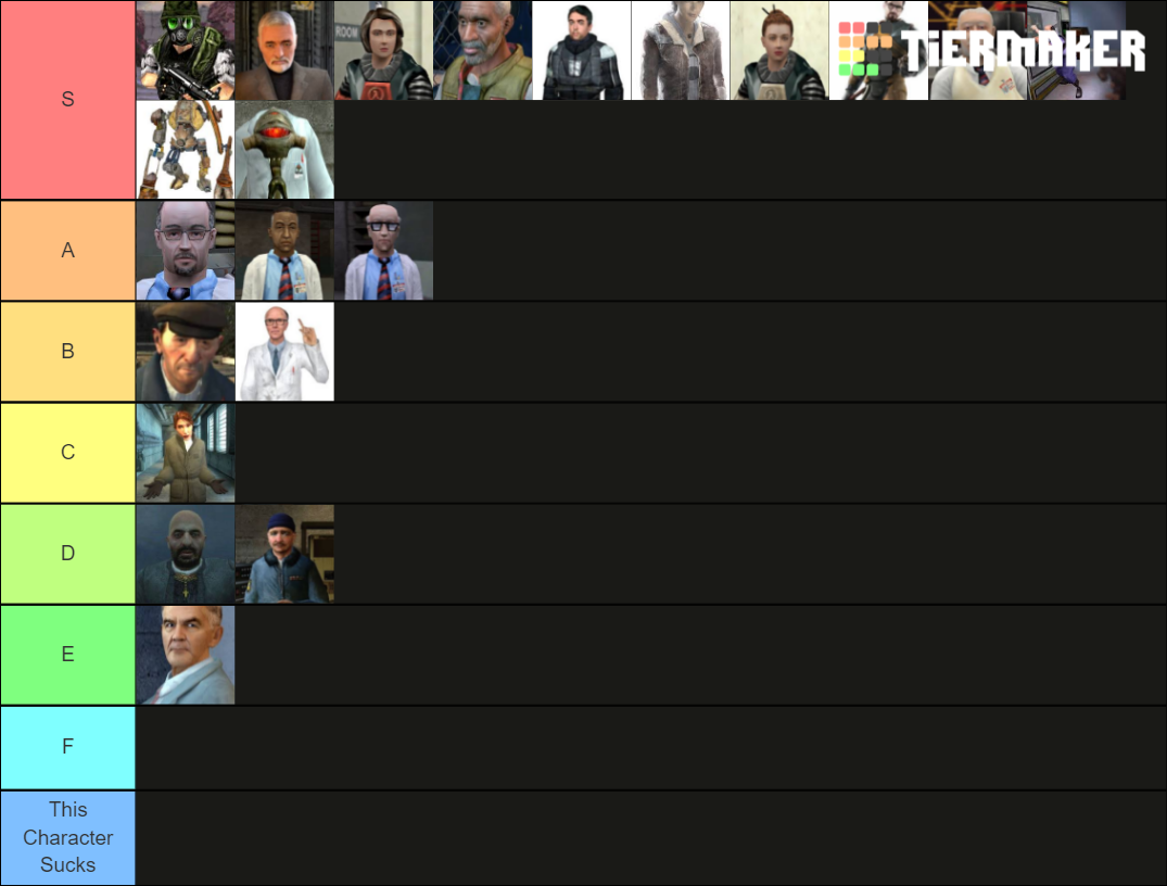 All Half Life Characters Tier List (Community Rankings) - TierMaker