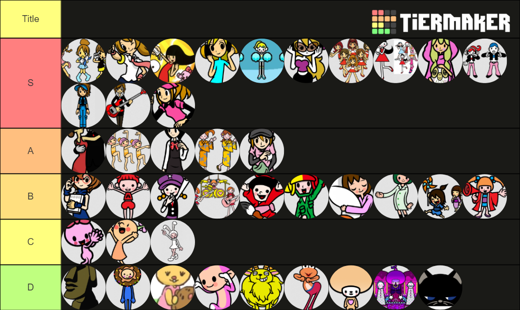 Rhythm Heaven Girls Tier List (Community Rankings) - TierMaker Rhythm Heaven Girls Tier List (Community Rankings) - TierMaker