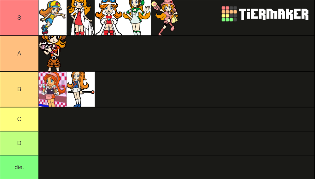Warioware Mona Outfit Tier List (Community Rankings) - TierMaker