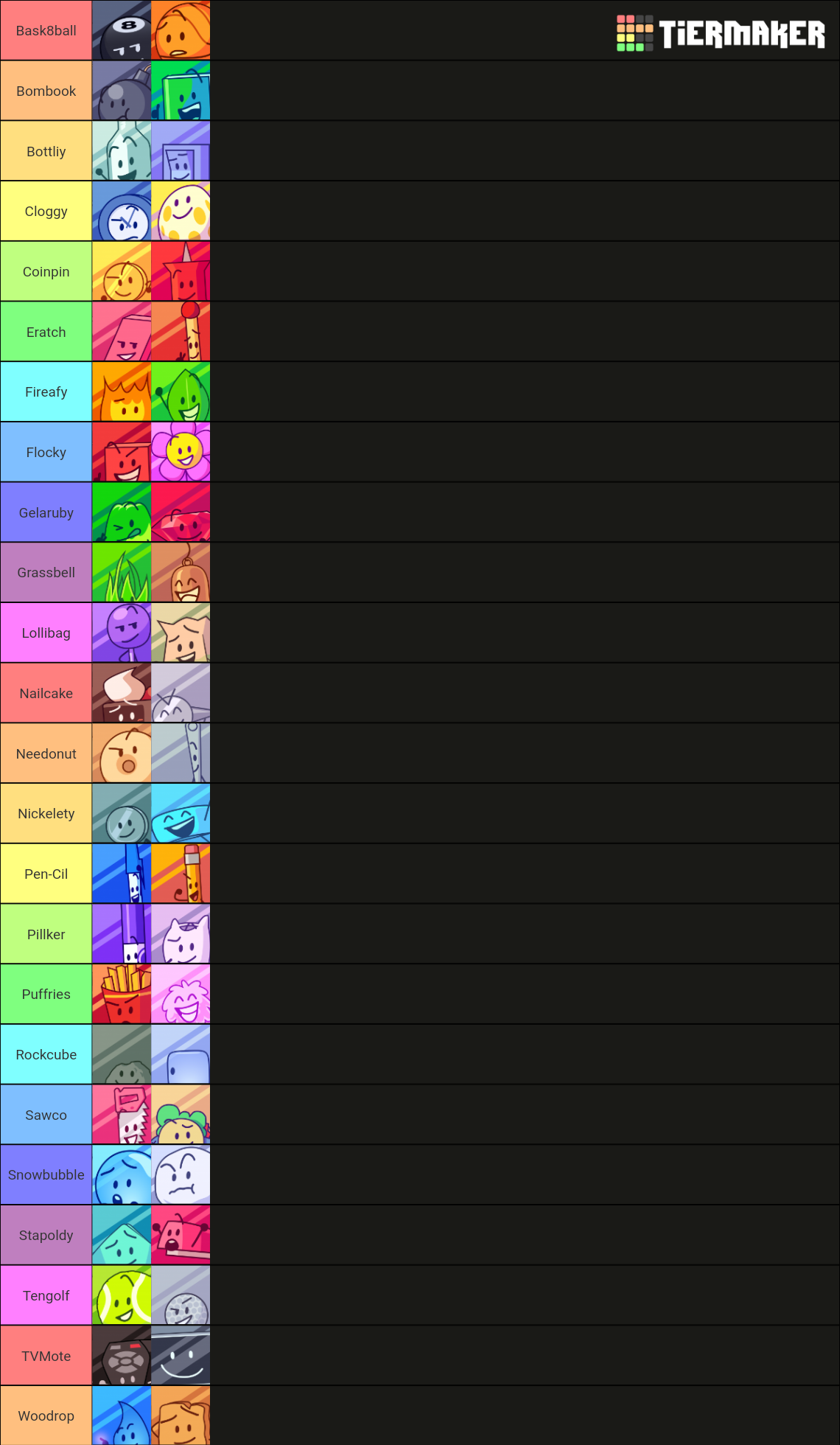 All JackNJellify Characters Tier List (Community Rankings) - TierMaker