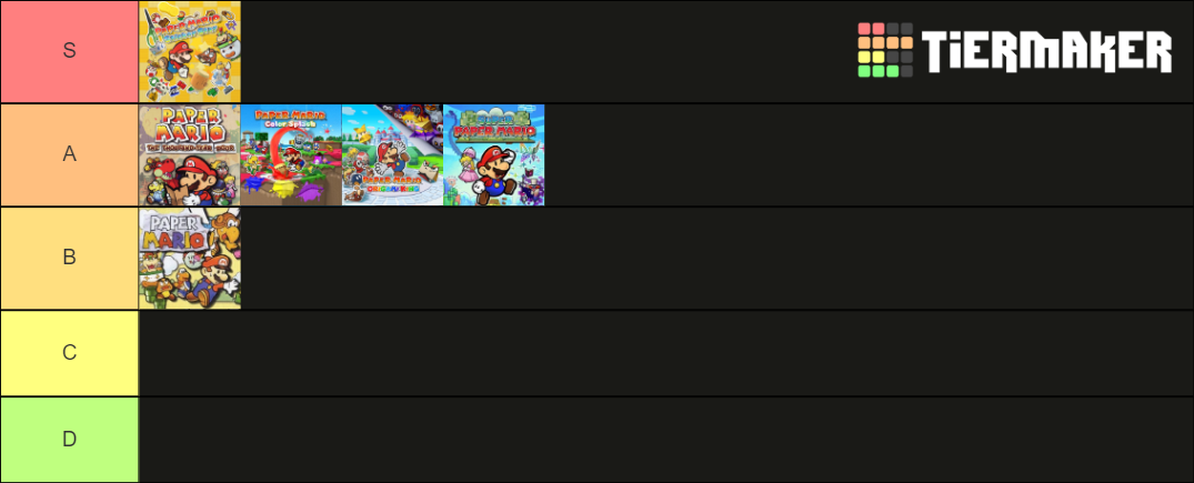 Paper Mario Tier List (Community Rankings) - TierMaker