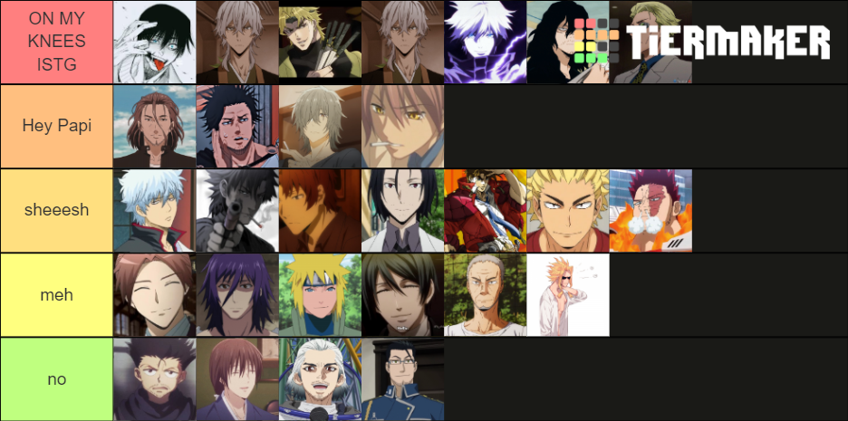 Anime Dilfs Tier List (Community Rankings) - TierMaker