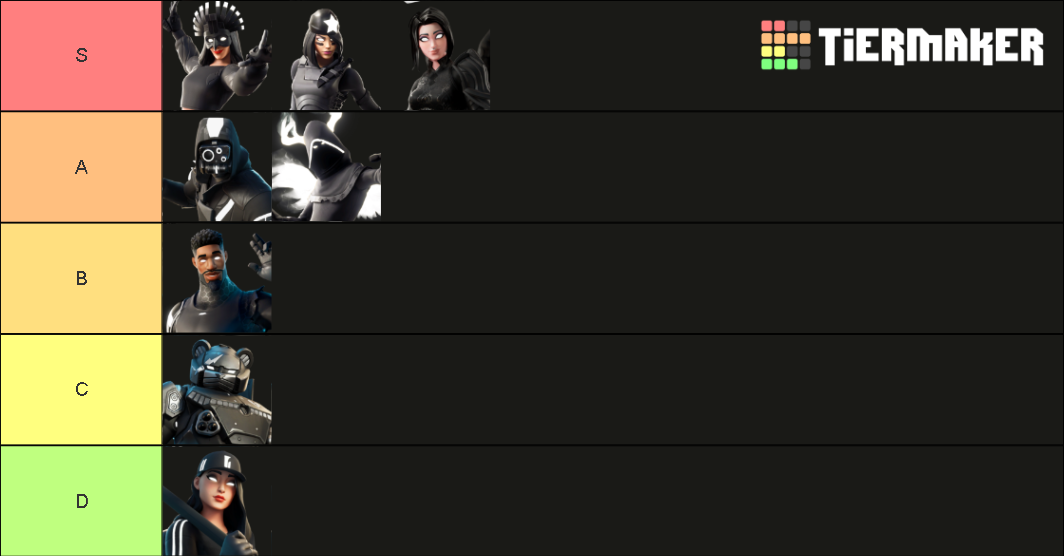 Fortnite Shadow Series Skins Ranked (W/Ruby Shadows) Tier List ...
