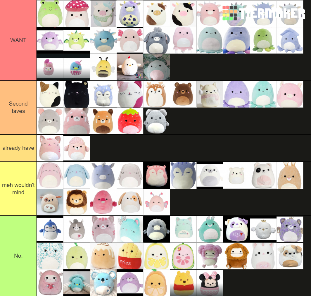 My Squishmallow ISO Tier List (Community Rankings) - TierMaker