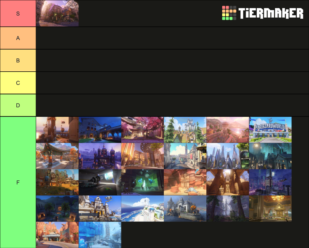 Overwatch Maps Tier List (Community Rankings) - TierMaker