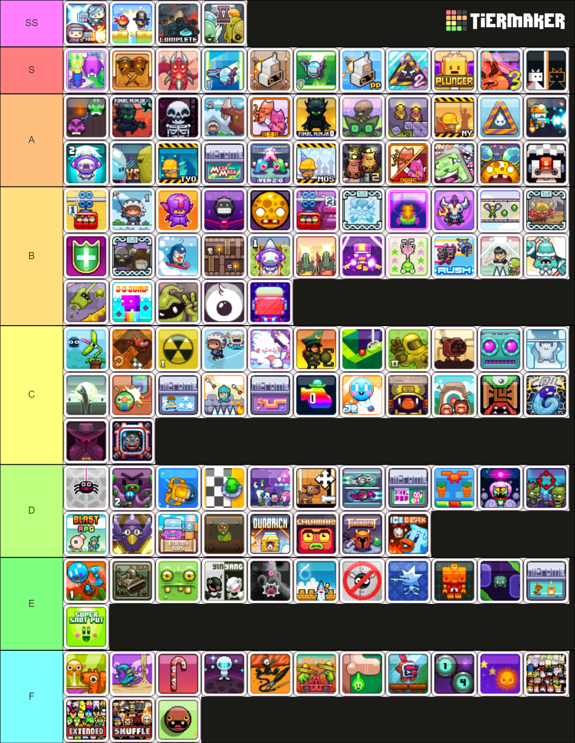 Nitrome Flash Games Tier List (Community Rankings) - TierMaker
