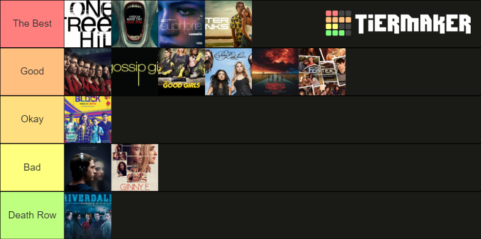 Tv shows Tier List (Community Rankings) - TierMaker