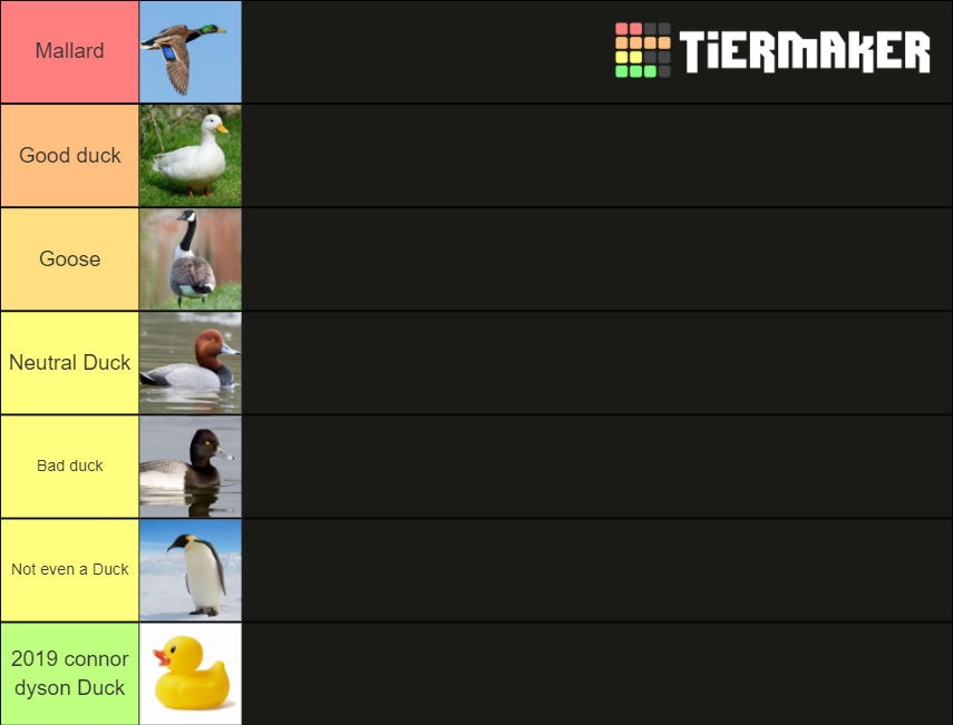 duck Tier List (Community Rankings) - TierMaker