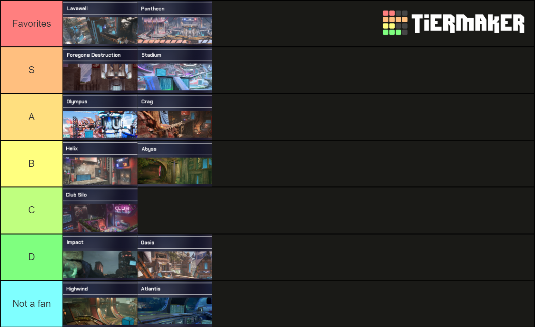 Splitgate 4v4 maps Tier List (Community Rankings) - TierMaker
