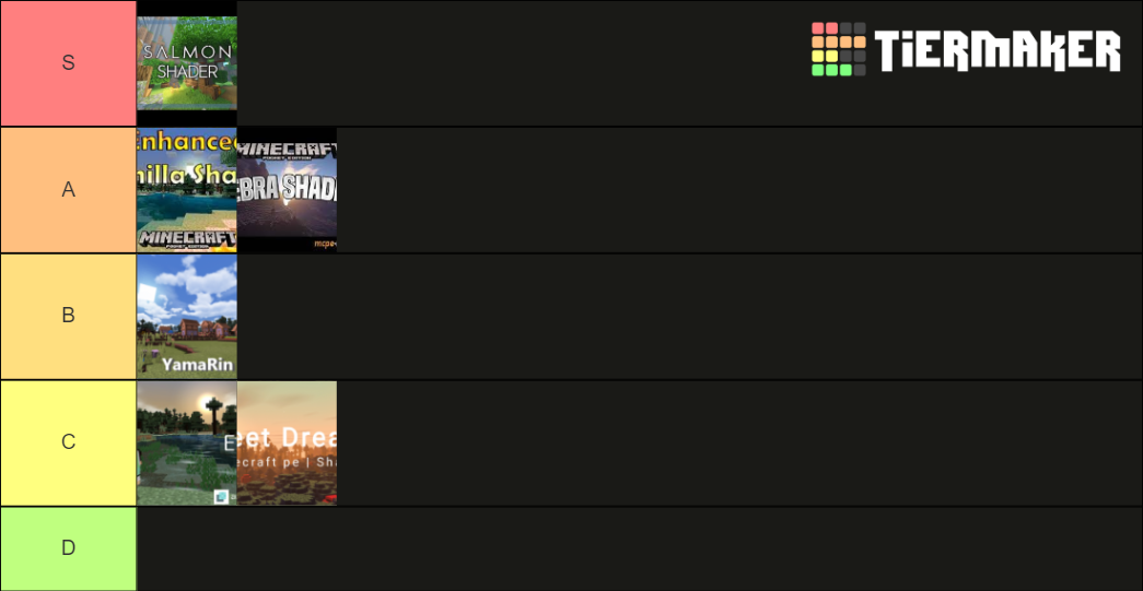 minecraft pocket edition shaders Tier List (Community Rankings) - TierMaker