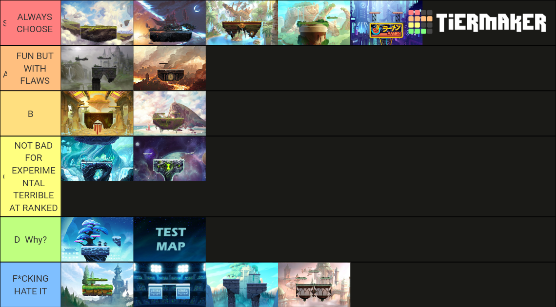 Brawlhalla 1v1 Map/Stage 2021 Tier List (Community Rankings) - TierMaker