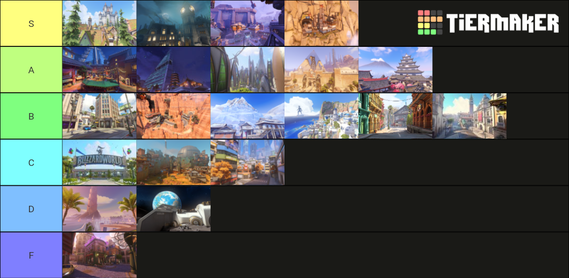 Overwatch Maps Tier List (Community Rankings) - TierMaker