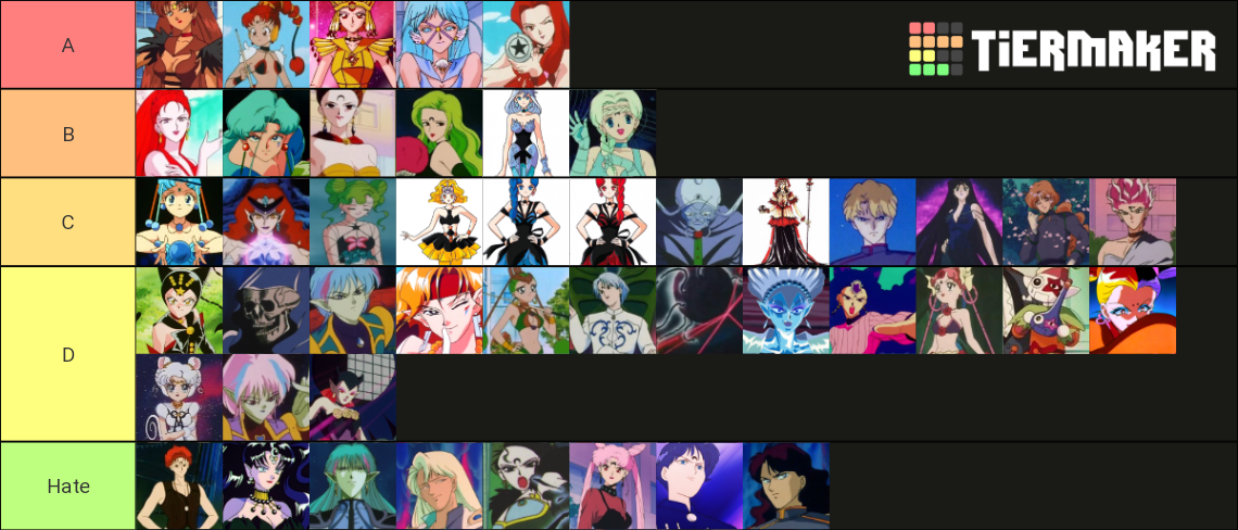 Sailor moon villains Tier List (Community Rankings) - TierMaker Sailor moon villains Tier List (Community Rankings) - TierMaker