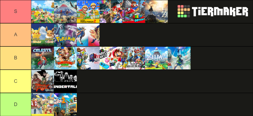 Hype Jeux Nintendo Switch Tier List (Community Rankings) - TierMaker