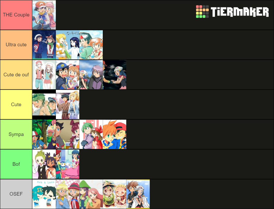 Poke ships Tier List (Community Rankings) - TierMaker