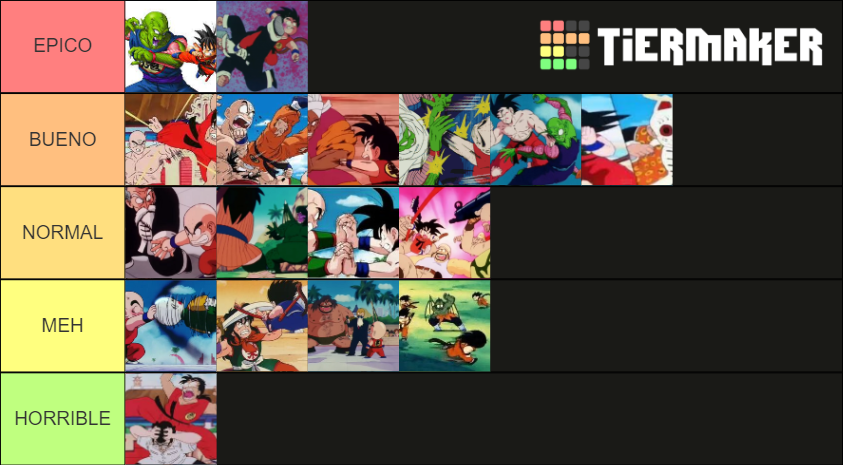 de las batallas de dragon ball Tier List (Community Rankings) - TierMaker