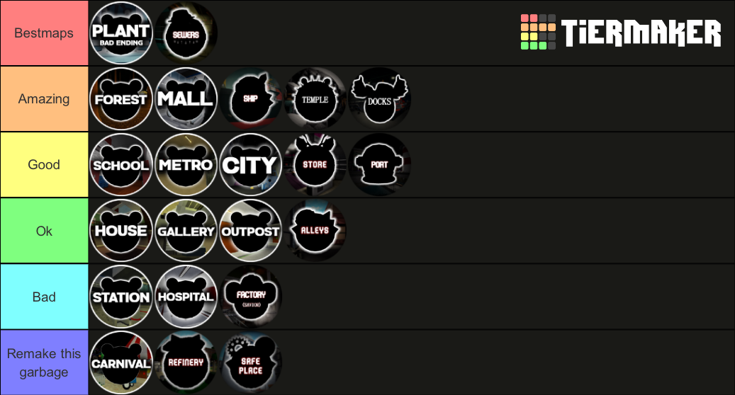 PIGGY MAPS Tier List (Community Rankings) - TierMaker