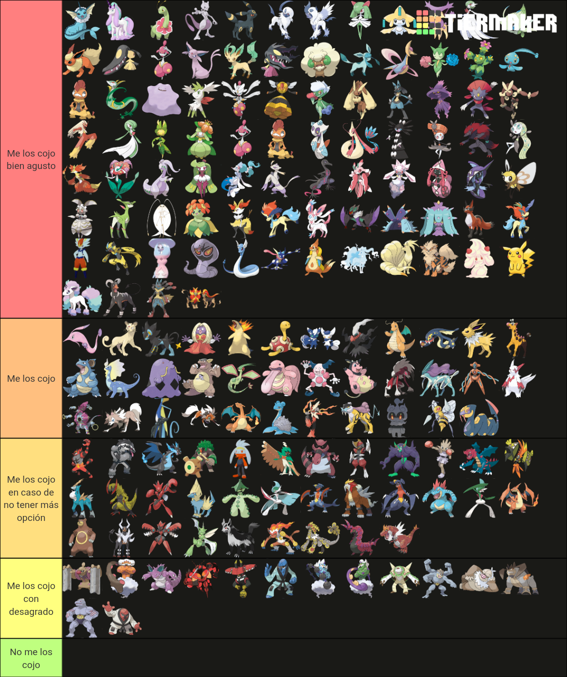 The Pokemon Boink List Tier List (Community Rankings) - TierMaker