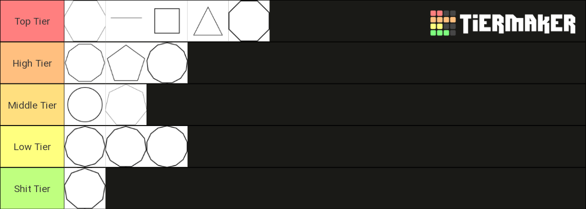 Shapes Tier List (Community Rankings) - TierMaker