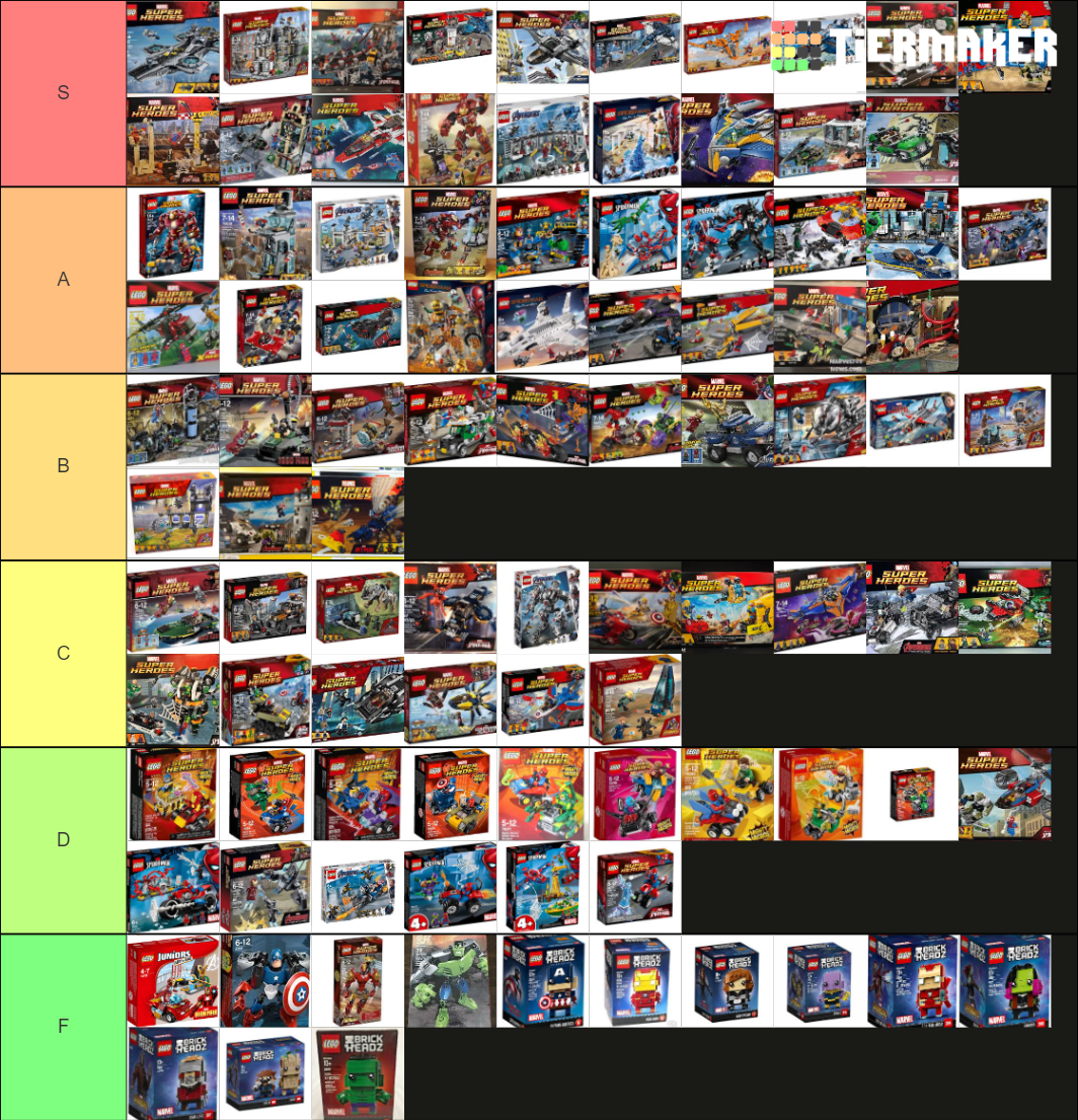 lego marvel sets rank Tier List (Community Rankings) - TierMaker
