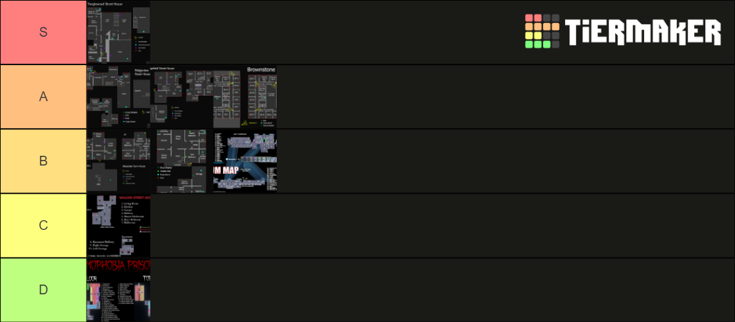 Phasmophobia Maps Tier List (Community Rankings) - TierMaker