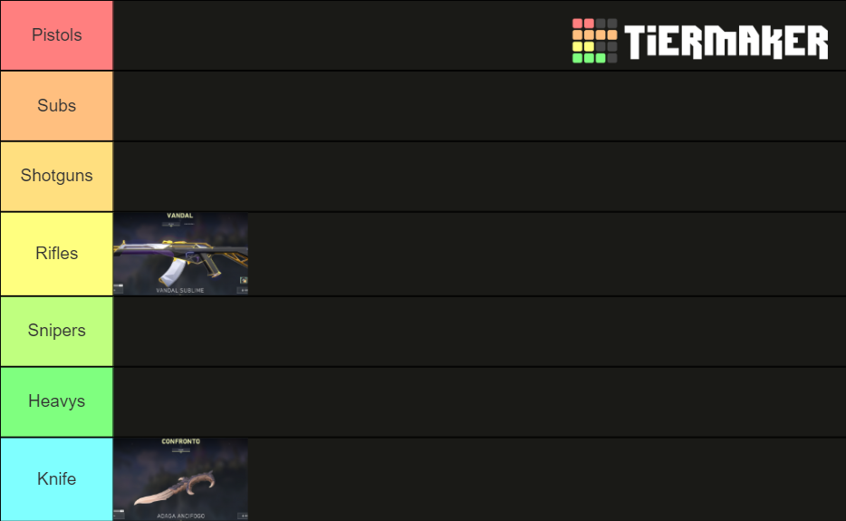 Valorant Inventory Maker Tier List (Community Rankings) - TierMaker