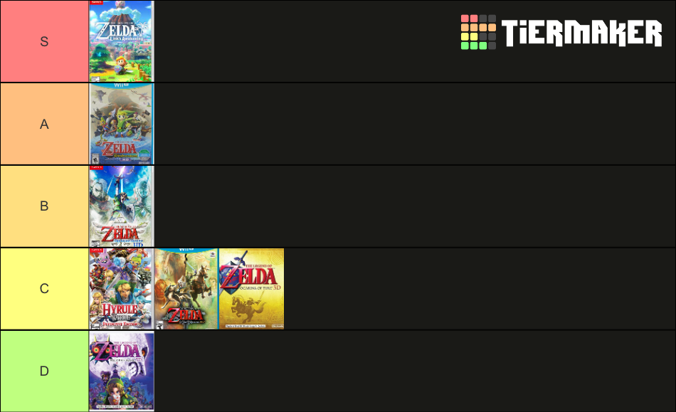 Zelda remake Tier List (Community Rankings) - TierMaker