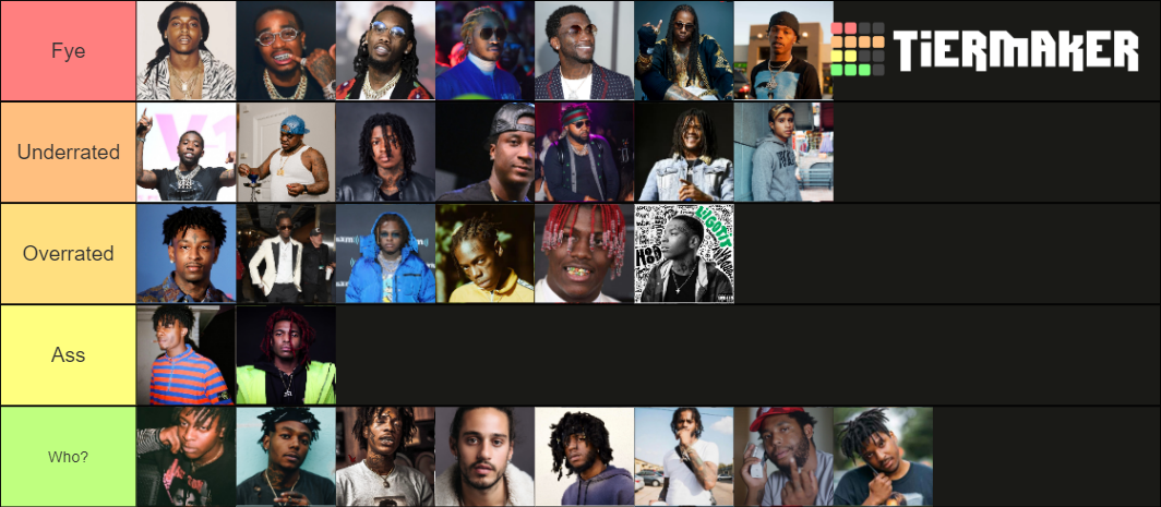 Atlanta Rappers Tier List (Community Rankings) - TierMaker