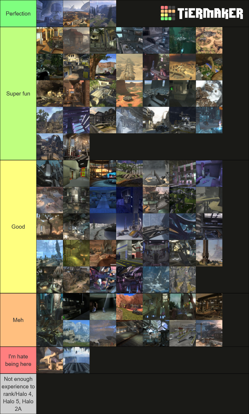 (FPS) All Halo Multiplayer Maps Tier List (Community Rankings) - TierMaker