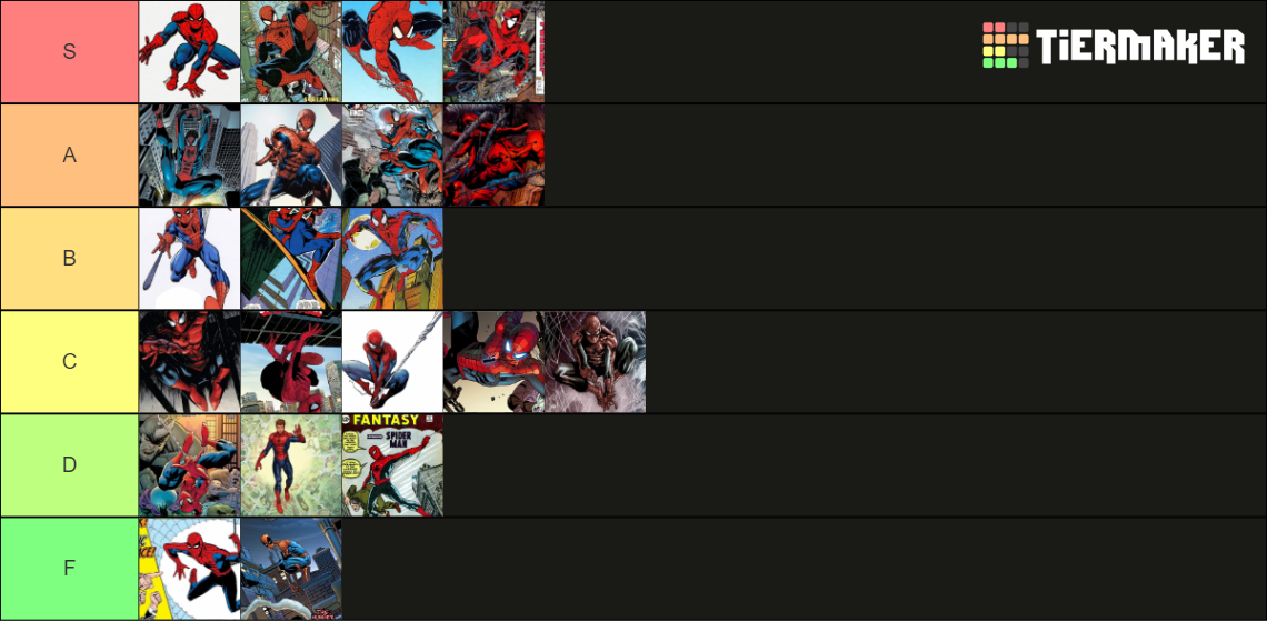 Spider-Man Artists Tier List (Community Rankings) - TierMaker