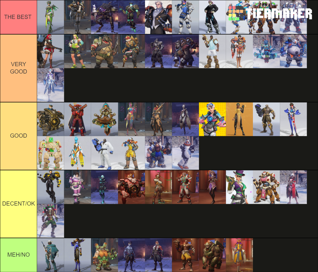 Overwatch Skins released in 2020 Tier List (Community Rankings) - TierMaker