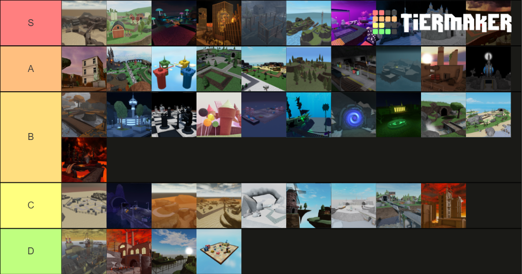Maps TDS Tier List (Community Rankings) - TierMaker