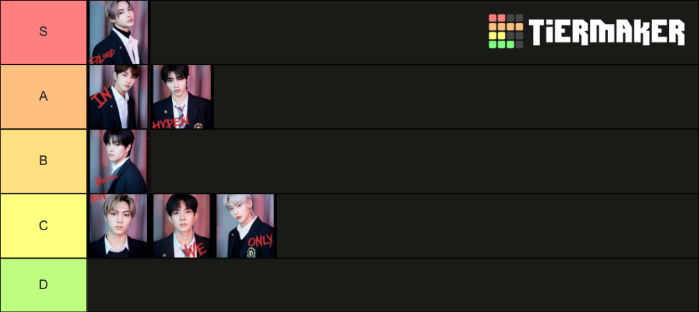 enhypen visual ranking Tier List (Community Rankings) - TierMaker