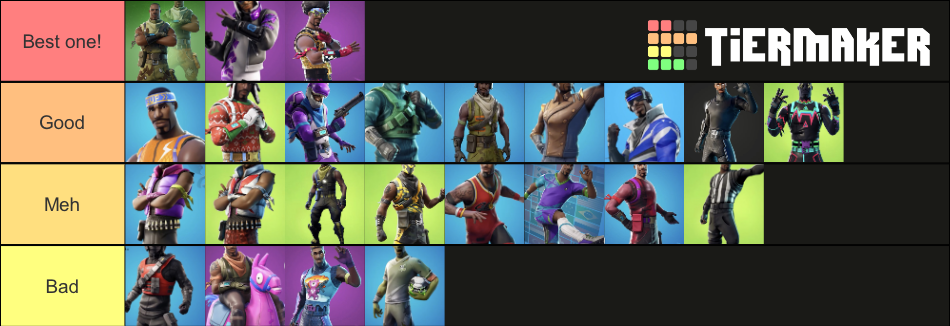 Fortnite spitfire skins Tier List (Community Rankings) - TierMaker