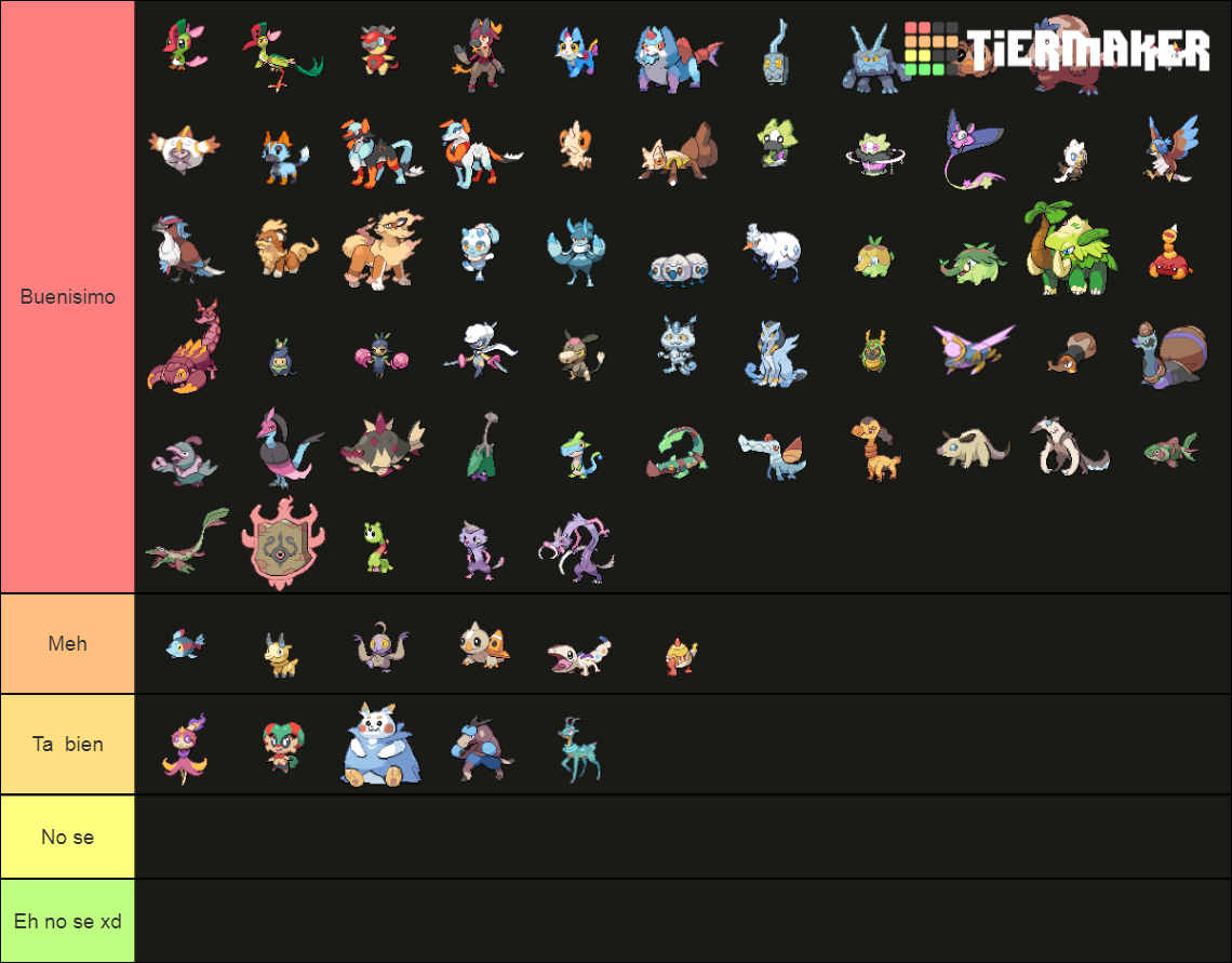 Pokémon Armonía Pokédex Tier List (Community Rankings) - TierMaker