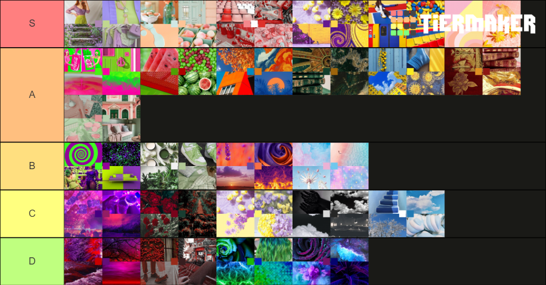 Colour Combinations Tier List (Community Rankings) - TierMaker