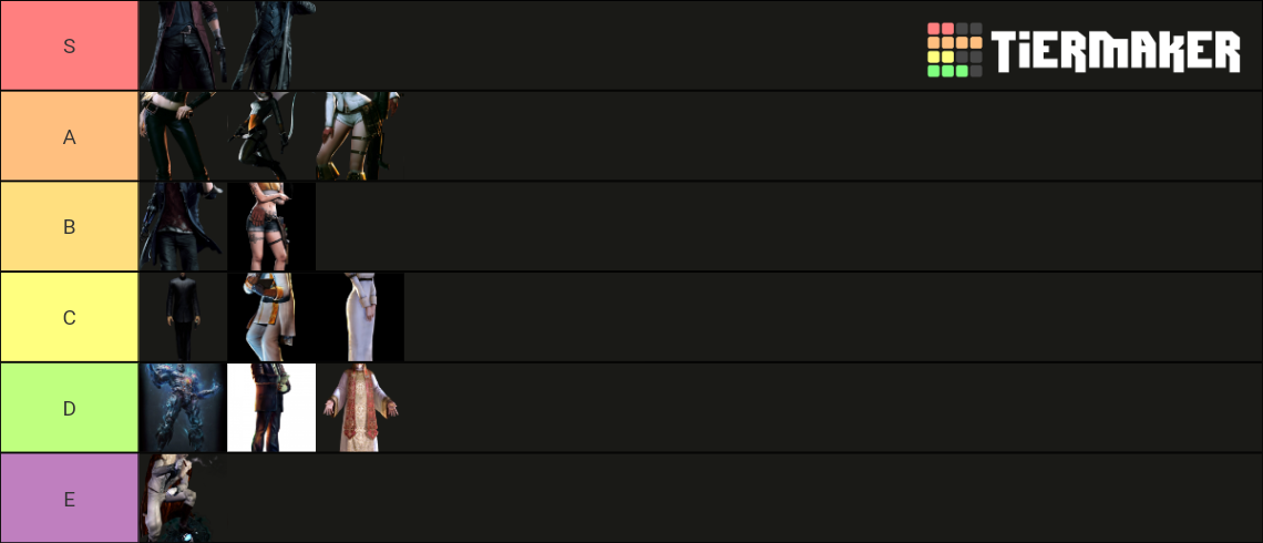 DMC Characters Tier List (Community Rankings) - TierMaker