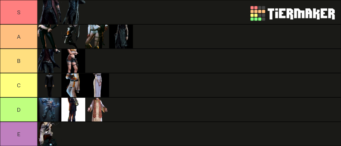 DMC Characters Tier List (Community Rankings) - TierMaker